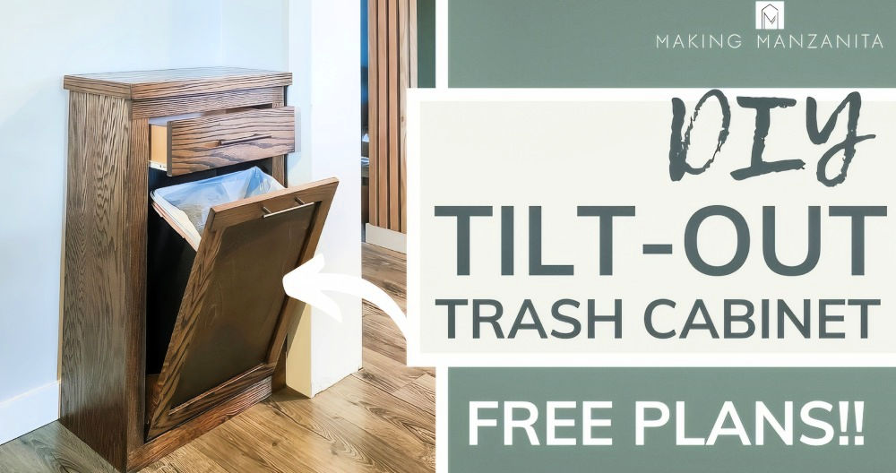Building a DIY Tilt-Out Trash Cabinet