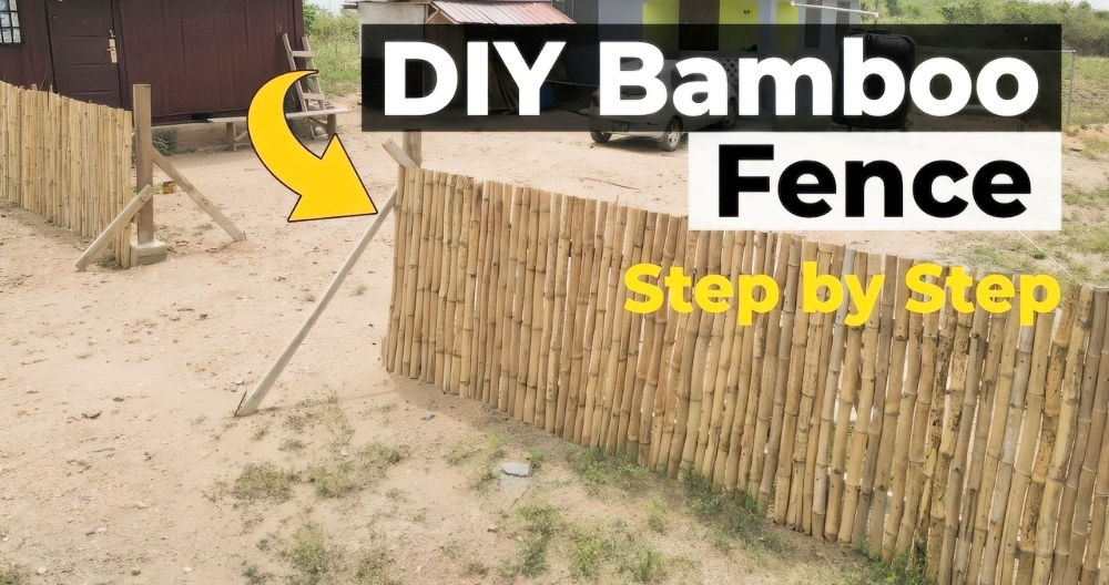 Simple DIY Bamboo Fence You Can Build