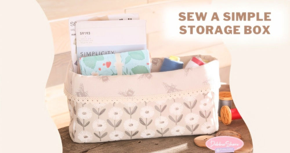 Simple DIY Fabric Storage Boxes