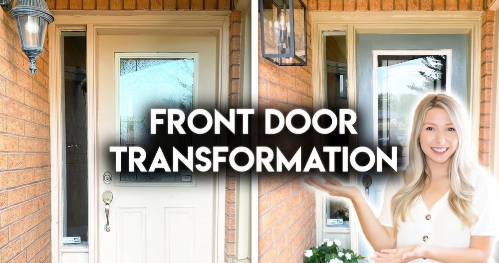 DIY Front Door Makeover on A Budget