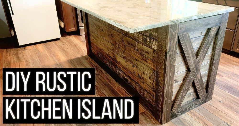 DIY Rustic Kitchen Island Under $150