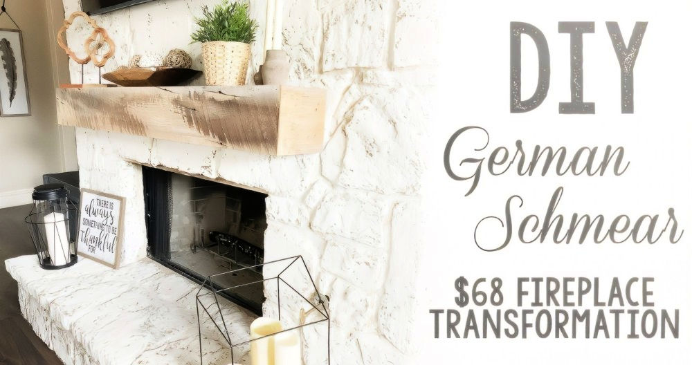 Make Your Own German Schmear Fireplace