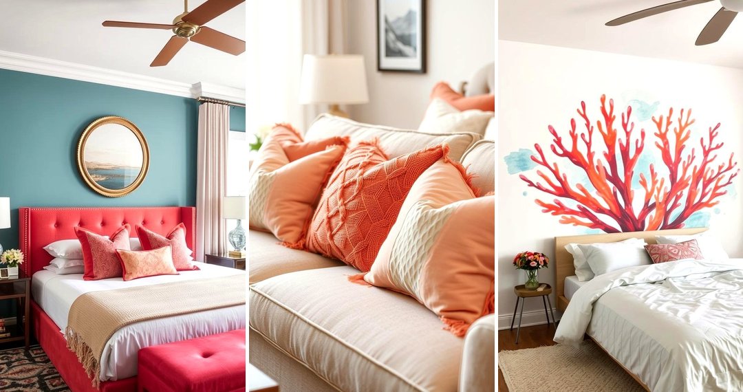 24 Coral Bedroom Ideas: Soft Hues for Serene Retreats