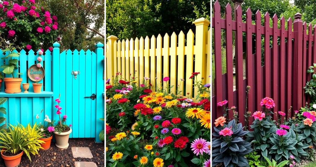 24 Garden Fence Color Ideas to Brighten Your Outdoor Space