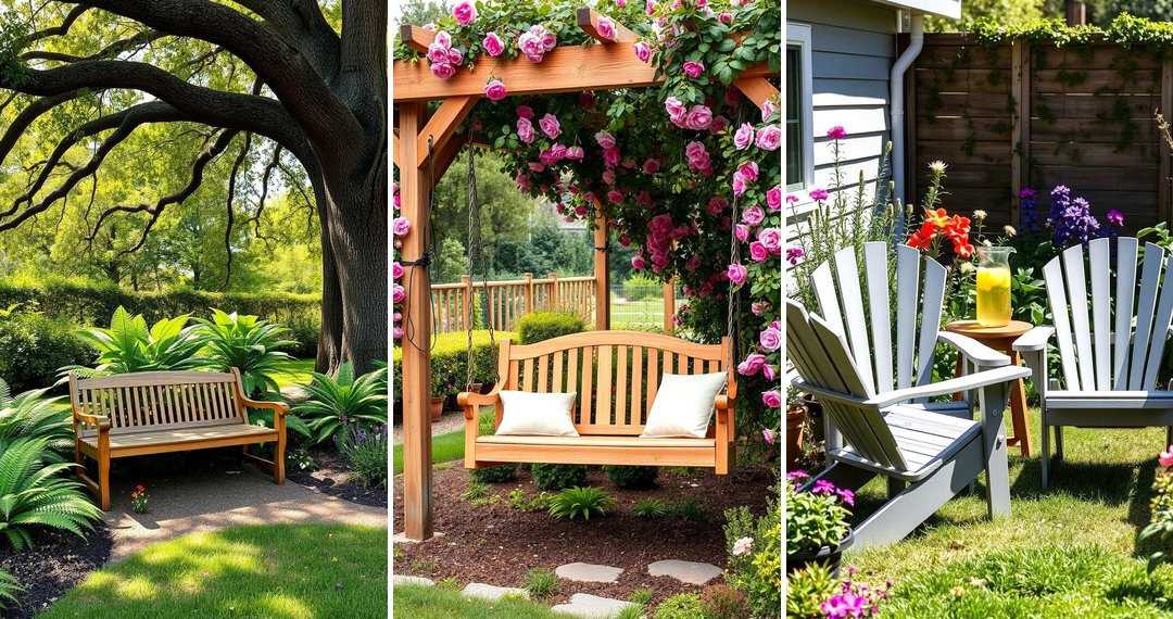 24 Garden Seating Ideas for Cozy Outdoor Entertainment