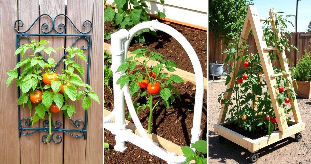 24 Tomato Trellis Ideas for Healthy & Productive Gardens